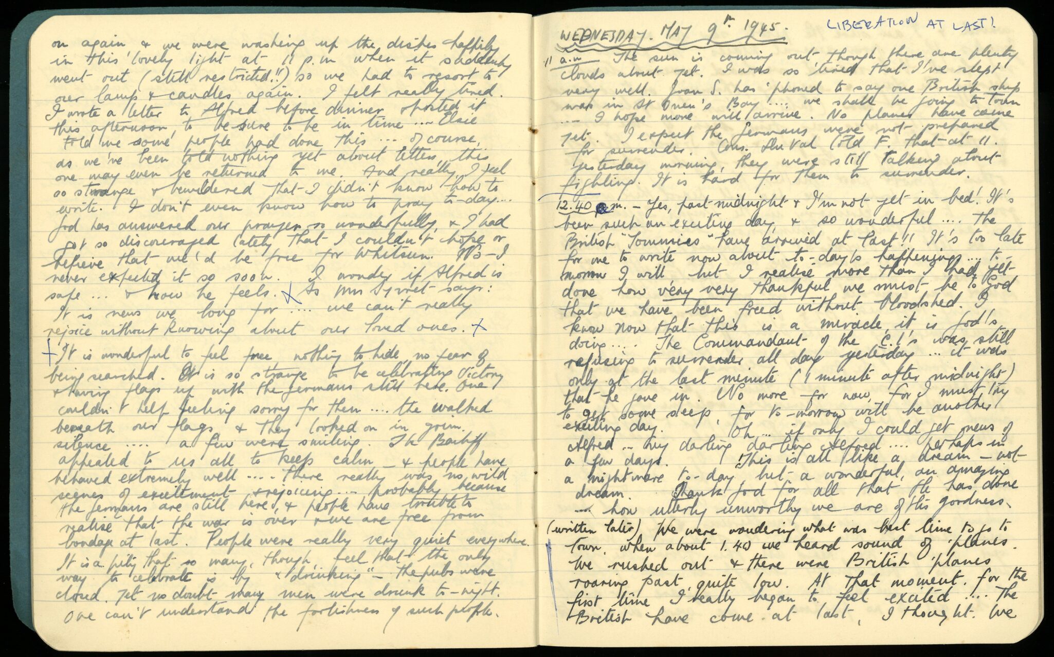 Nan Le Ruez, Jersey Occupation diary - Société Jersiaise