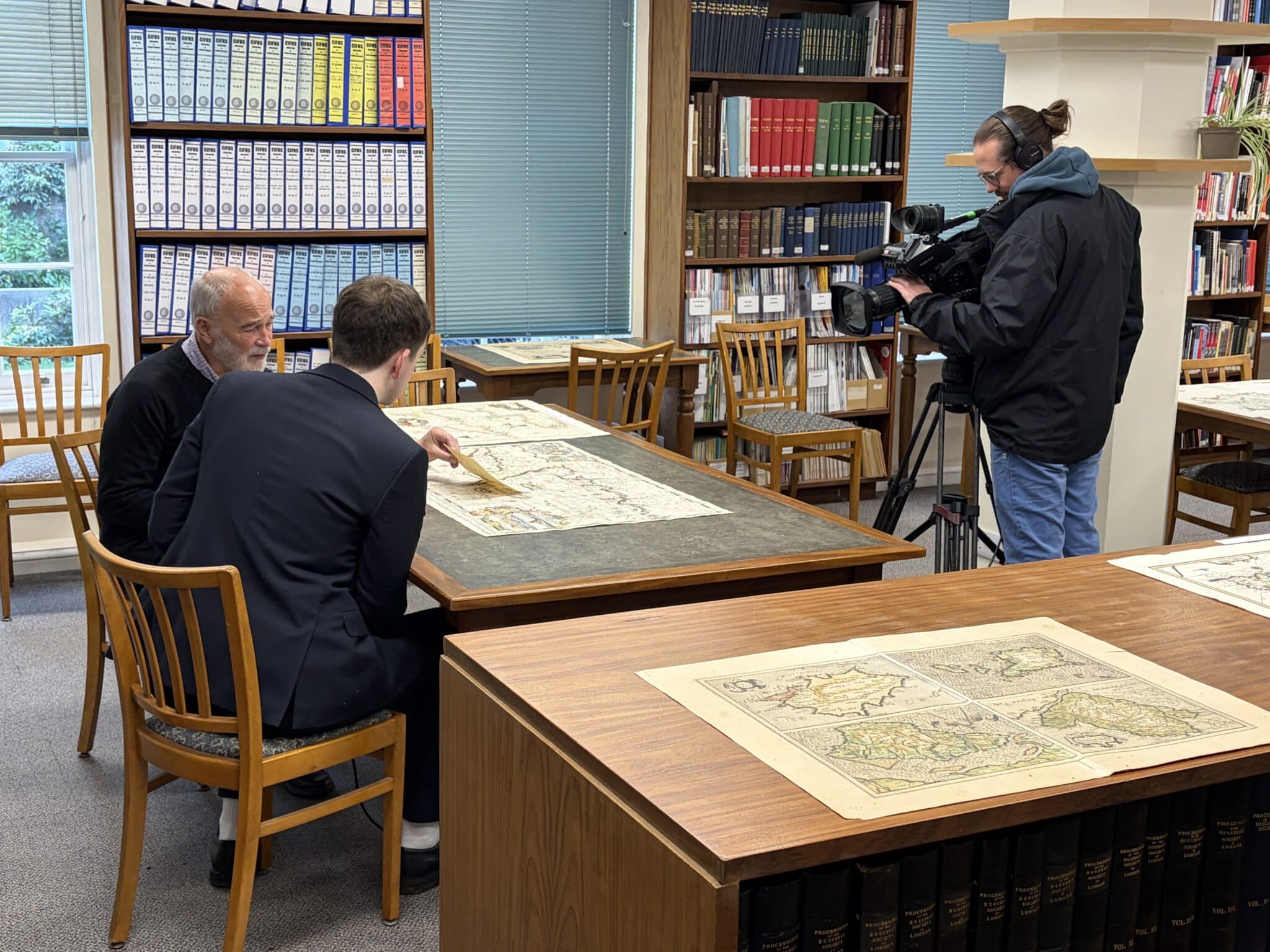 Behind the Scenes: ITV films at the Lord Coutanche Library - Société ...
